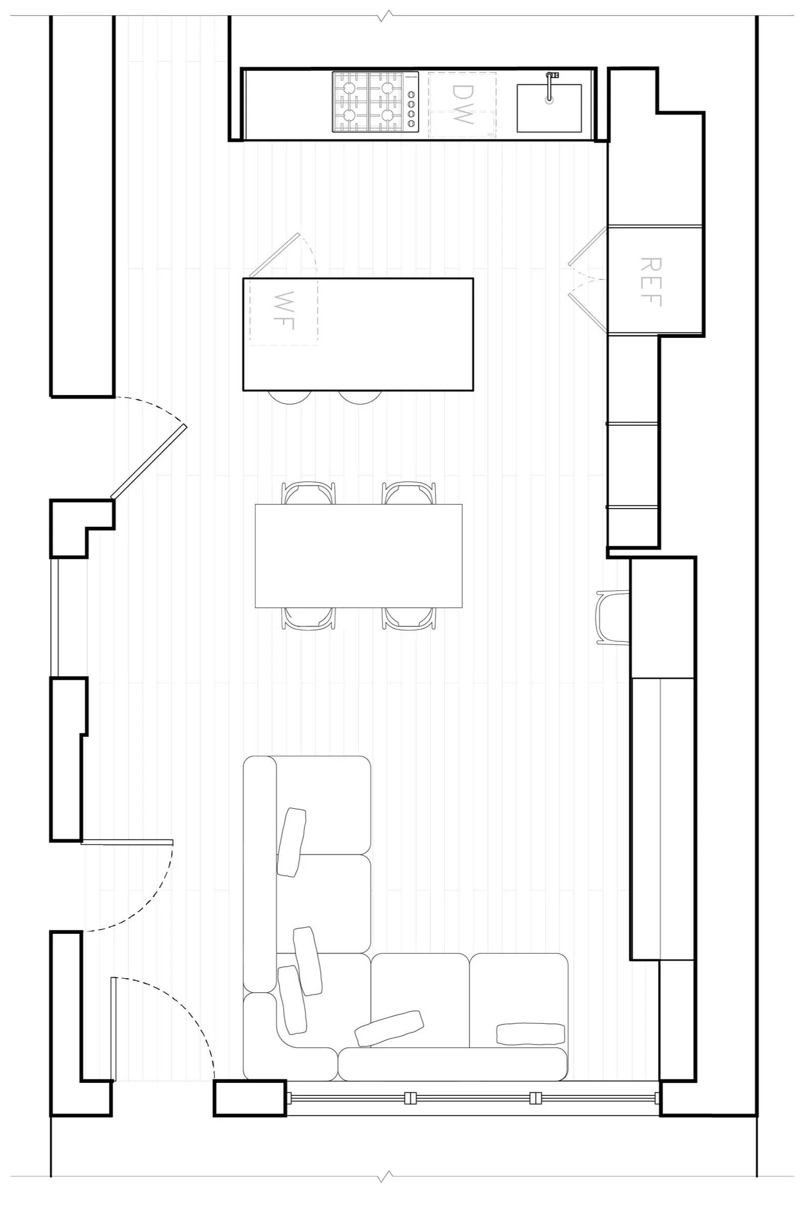 Willow Residence - Hoboken Kitchen Living Room — Litho