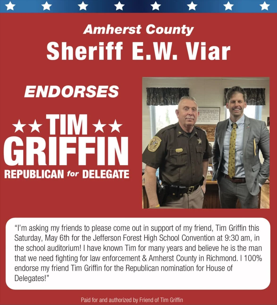 Endorsements — Tim Griffin for Delegate
