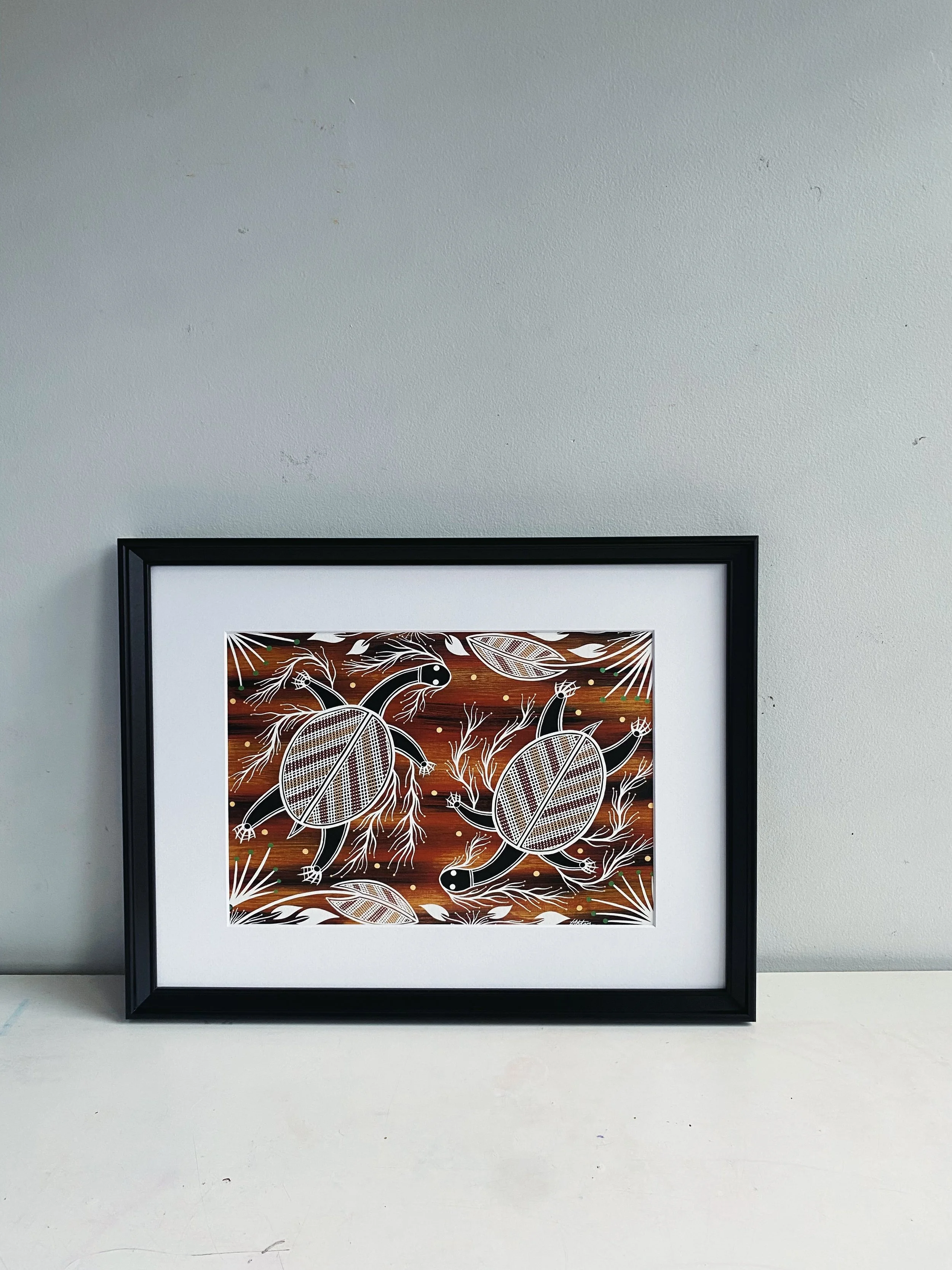 Turtles Print. Buy Authentic Contemporary Aboriginal Art Online by ...