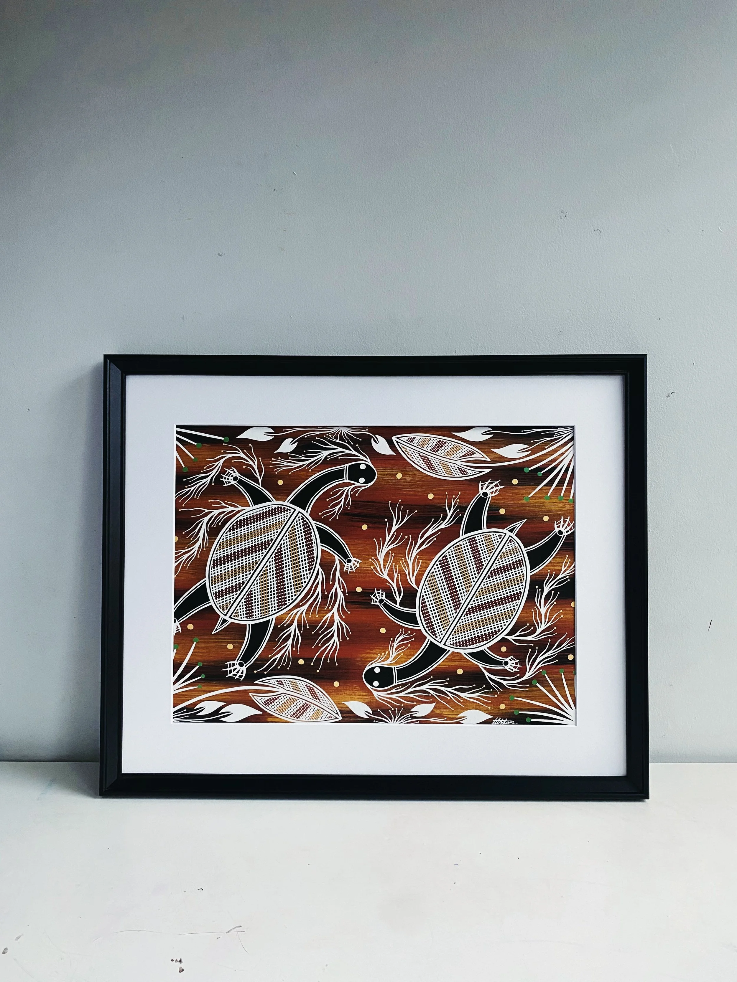 Turtles Print. Buy Authentic Contemporary Aboriginal Art Online by ...
