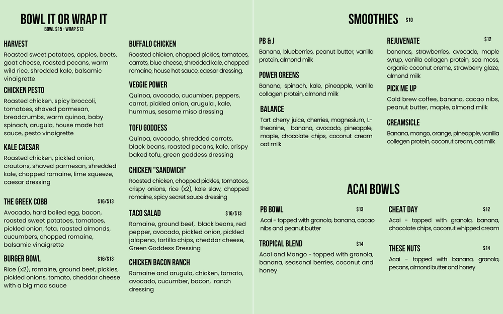 Menu — Salud