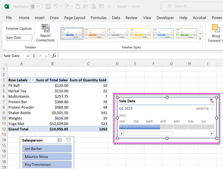Simplifying Pivot Tables with Timelines and Slicers — Sharon Smith - Elevating Professionals