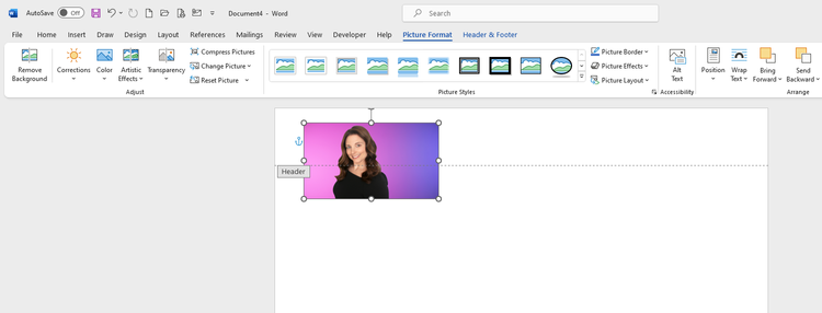How to Insert and Crop Images in the Header & Footer of Microsoft Word ...