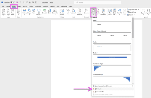 How to Insert and Crop Images in the Header & Footer of Microsoft Word ...