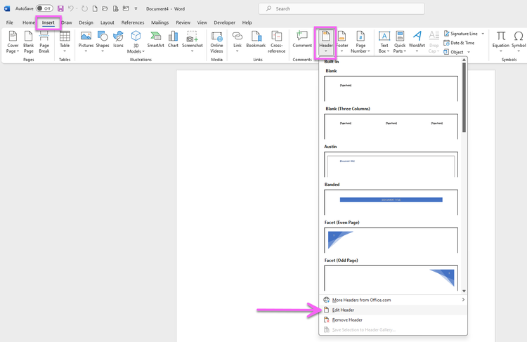 How to Insert and Crop Images in the Header & Footer of Microsoft Word ...