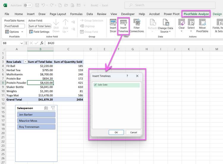 Simplifying Pivot Tables with Timelines and Slicers — Sharon Smith - Elevating Professionals