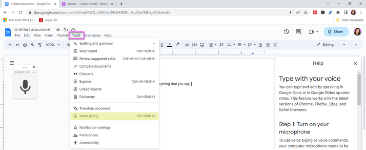 Type Hands-Free Using Dictate & Voice Typing in Word & Docs- Voice-to ...