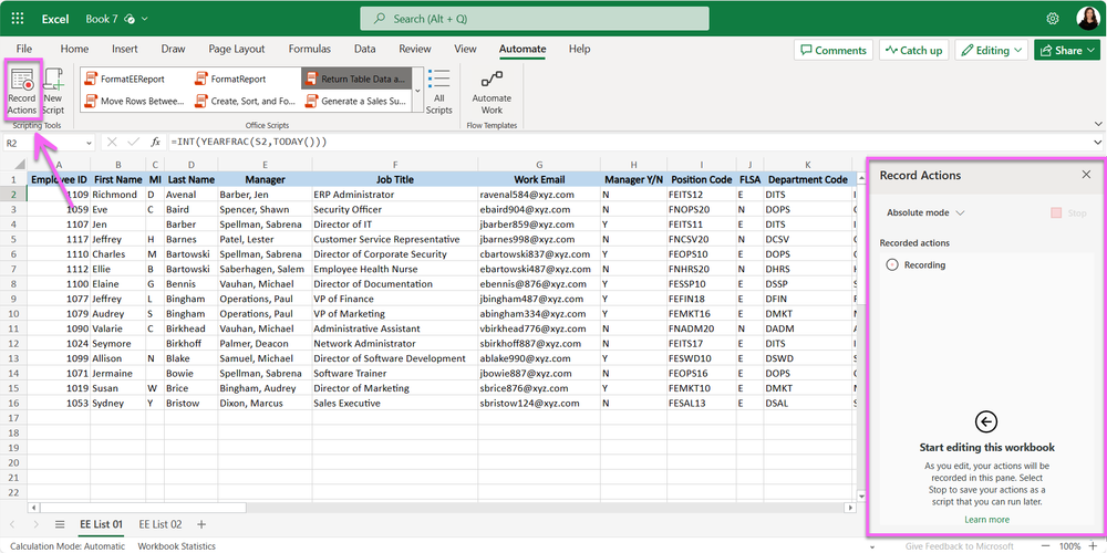 Automate Reports in Excel with Office Scripts — Sharon Smith ...