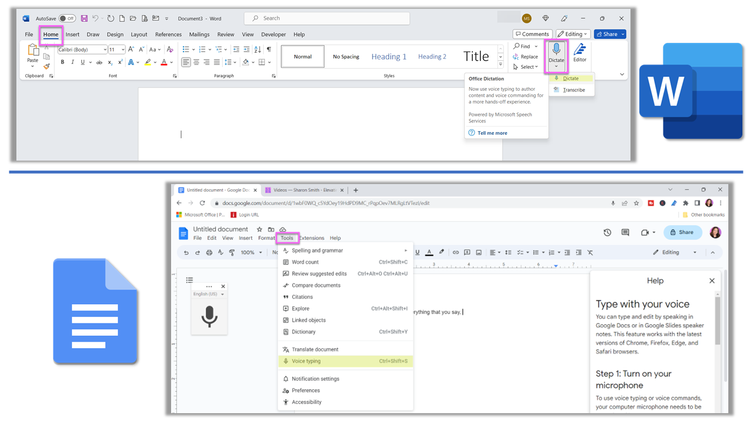 Type Hands-Free Using Dictate & Voice Typing in Word & Docs- Voice-to ...
