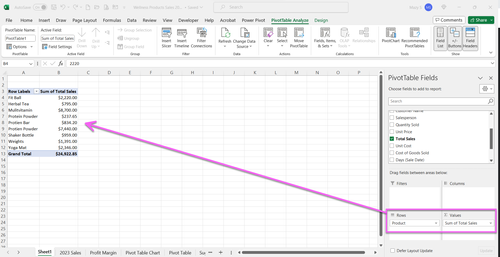 How to Add a Calculated Field to a Pivot Table in Excel — Sharon Smith ...