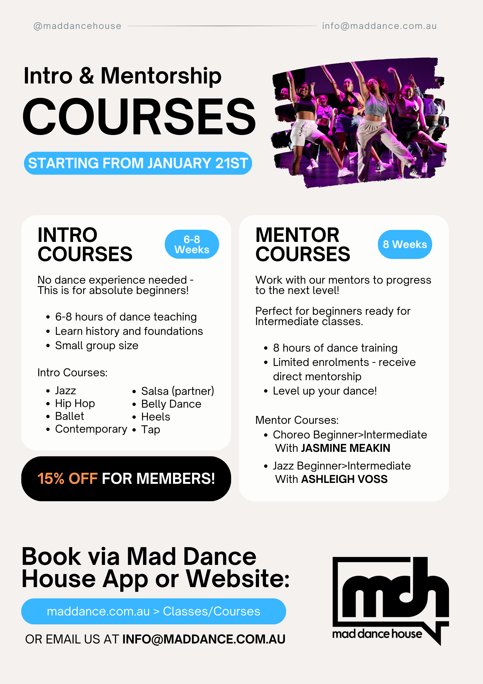 Courses — Mad Dance House