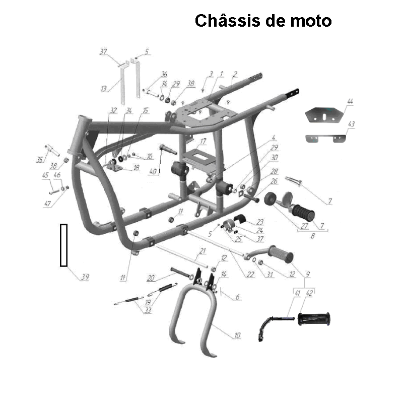 Châssis de moto — Moto Side Aventure - URAL Valence