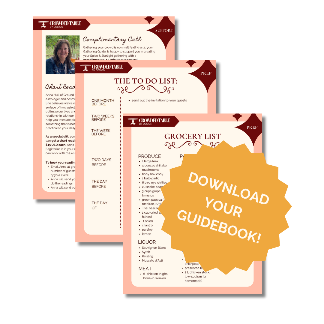 Harvest Gathering Guidebook — Crowded Table by design - Gathering ...