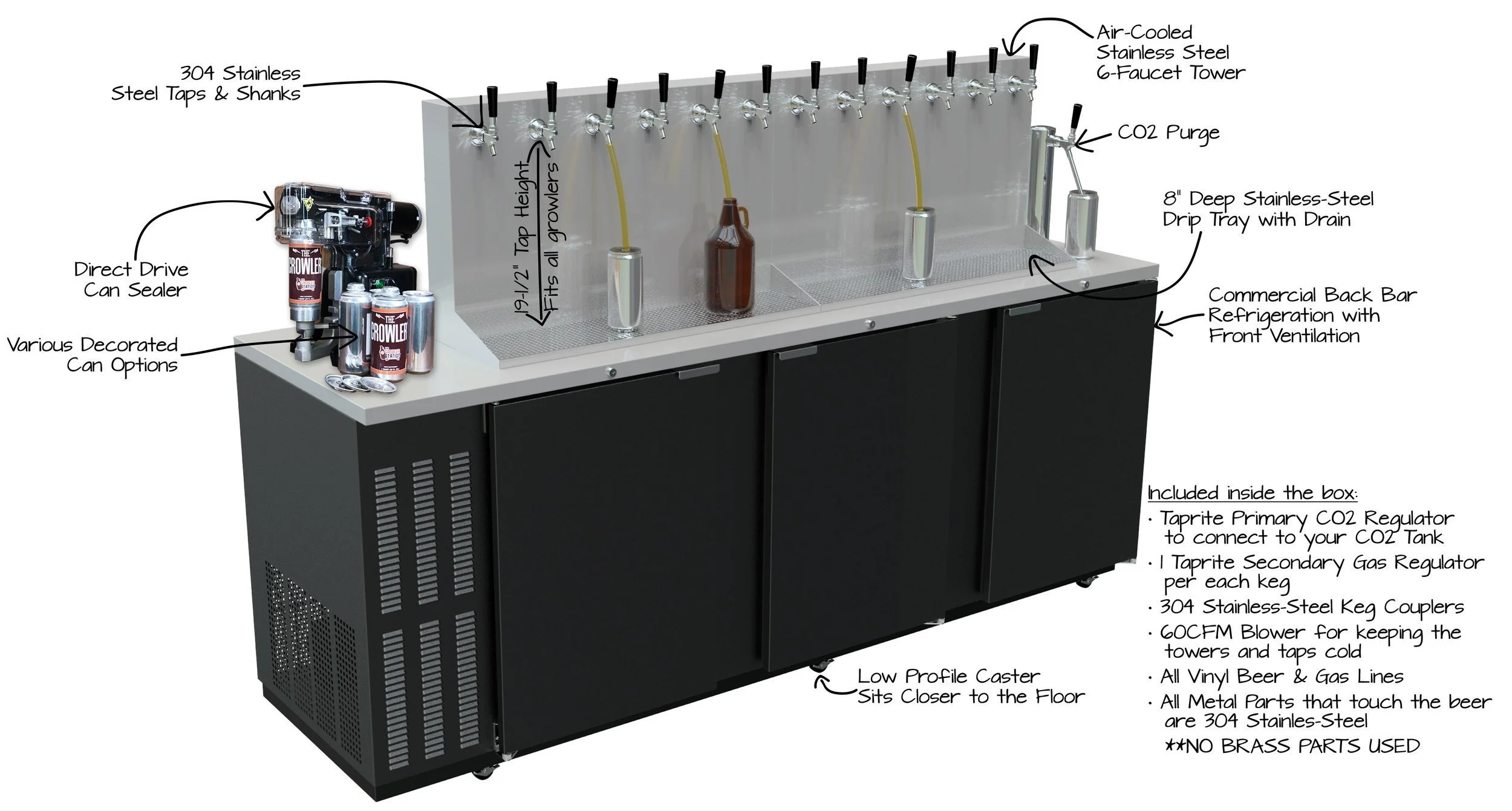 Crowler and Growler Stations — GS Draft System Solutions