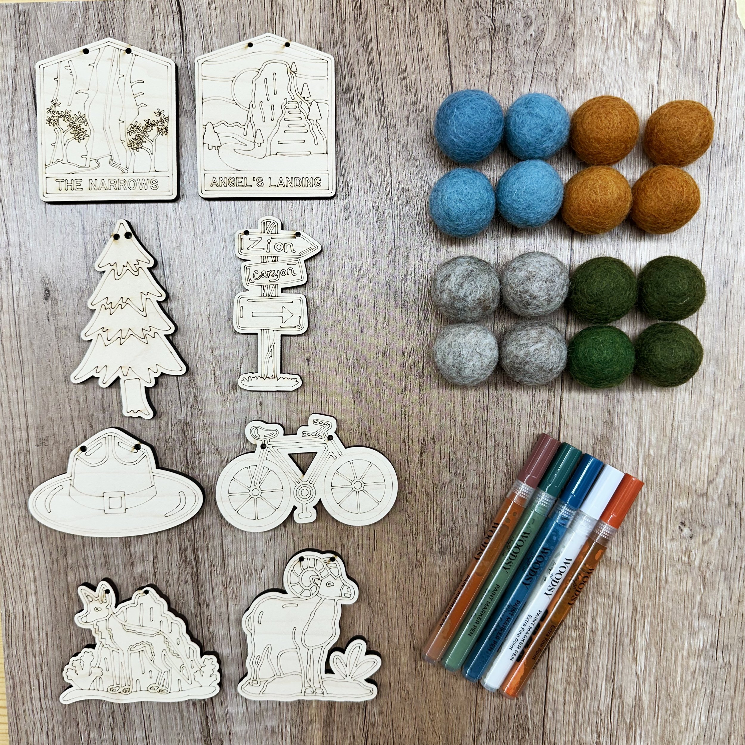 Zion National Park DIY Garland Kit — Woodsy Craft Co