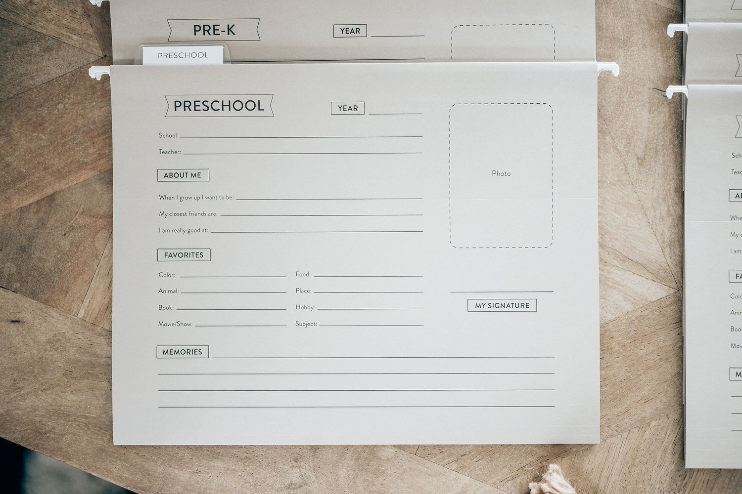 The School Years Memory Kit — The Short Years