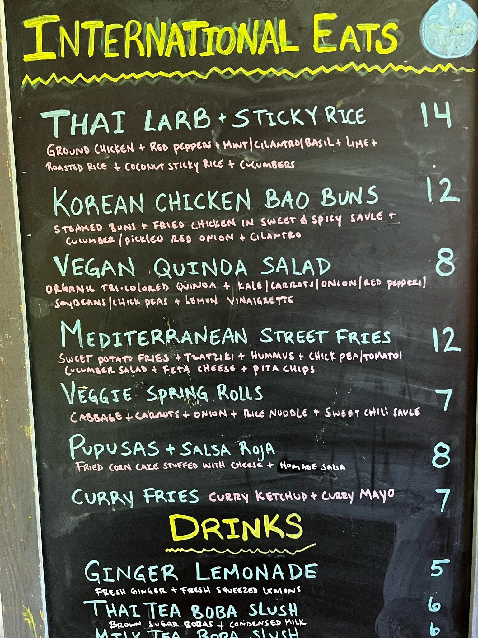 Menu — PEAKS Food Truck