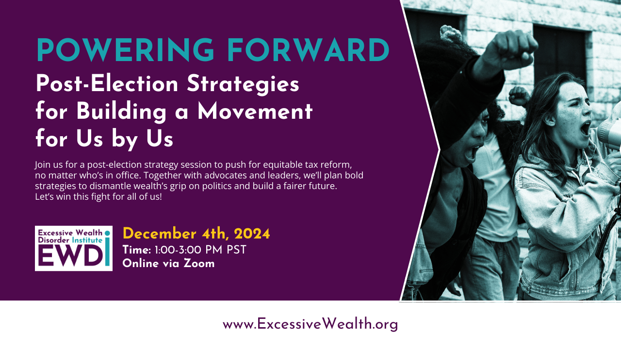 Powering Forward: Post-Election Strategies for Building a Movement for ...