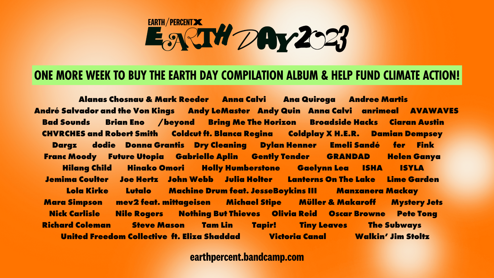 EarthPercent x Earth Day ‘23 Compilation Album — DONNA GRANTIS