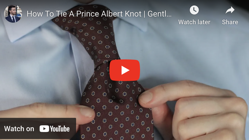 How To Tie The Prince Albert Knot (Video Tutorial)
