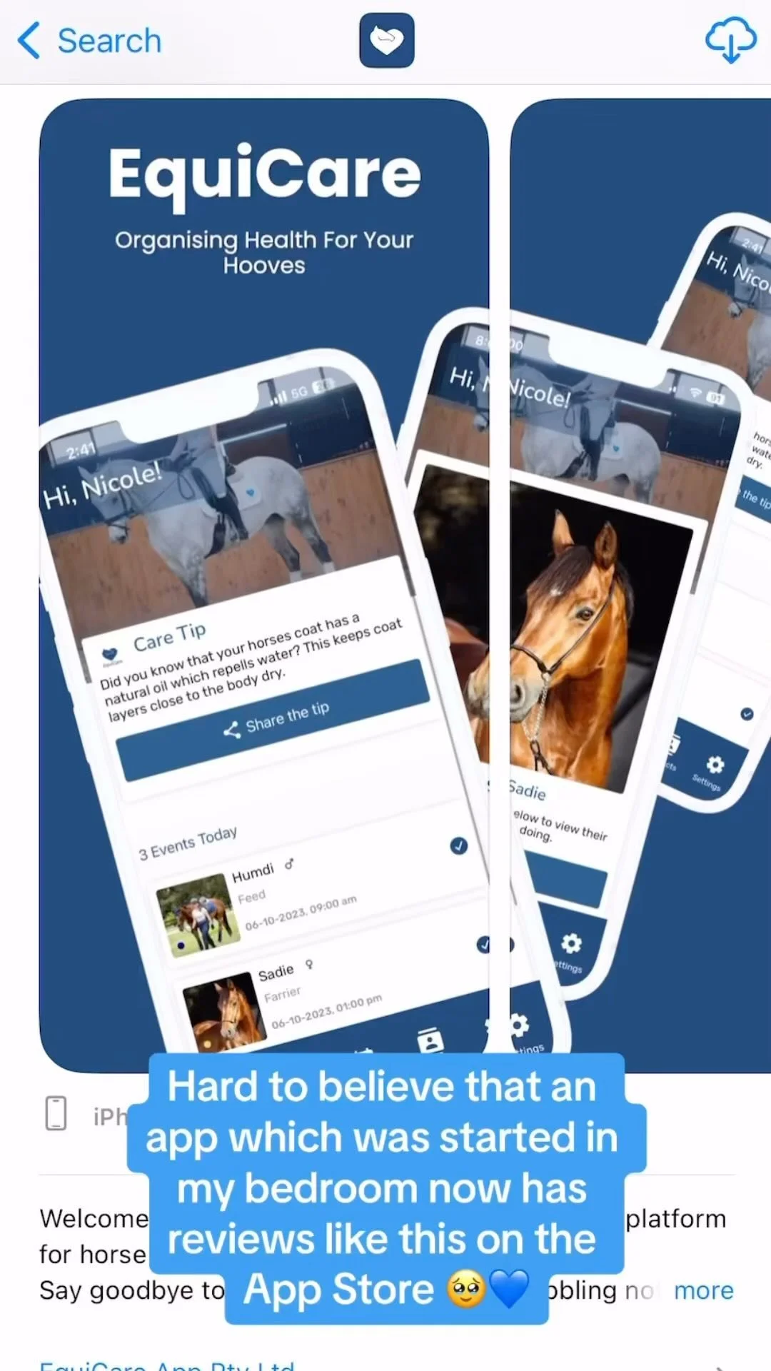 EquiCare App - Horse Health Management