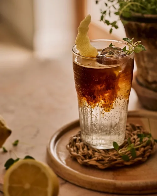 Botanical Lemon Espresso Tonic — GourmetGlow