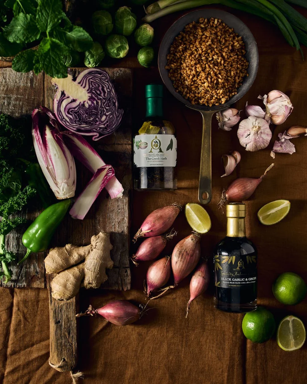 Red Cabbage, Winter Green & Chilli Salad with Toasted Spelt — GourmetGlow