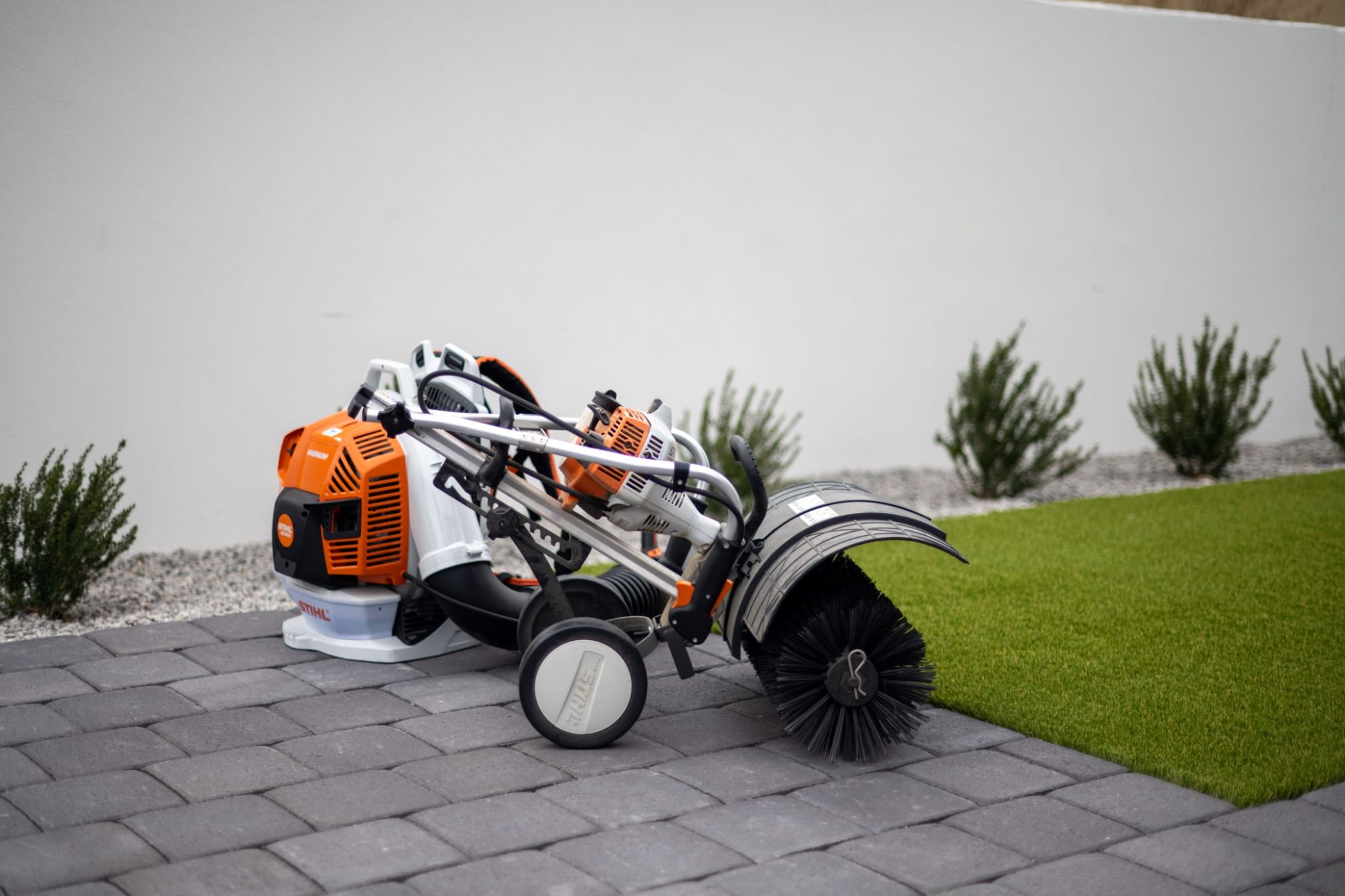 How Are Power Brooms Used With Artificial Turf? — TurfWash