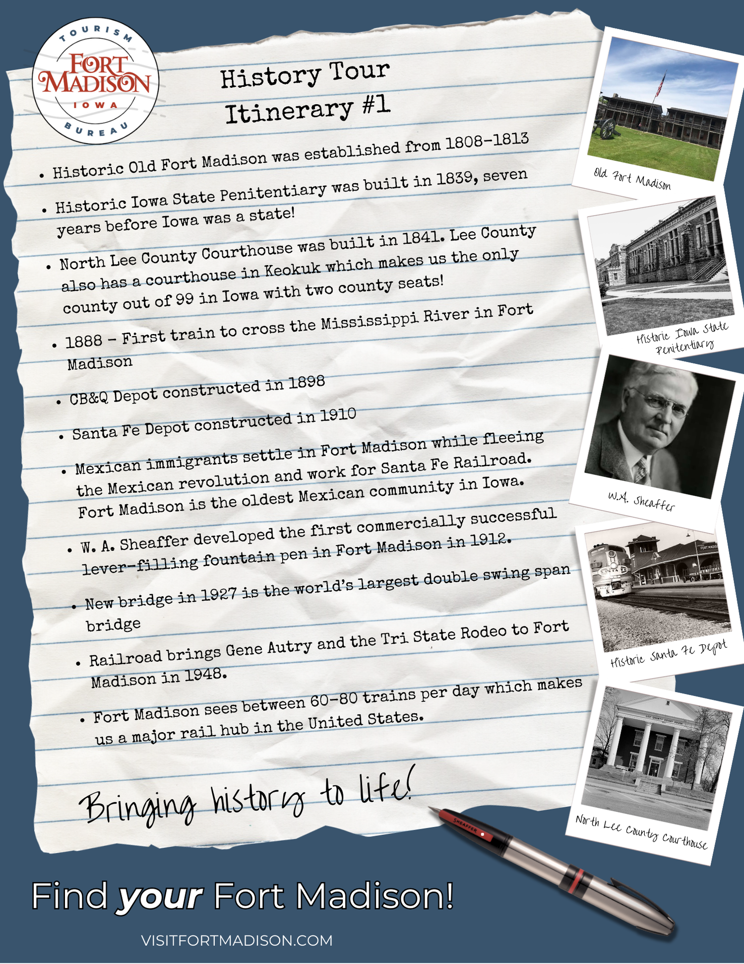 History Tour — Visit Fort Madison, Iowa
