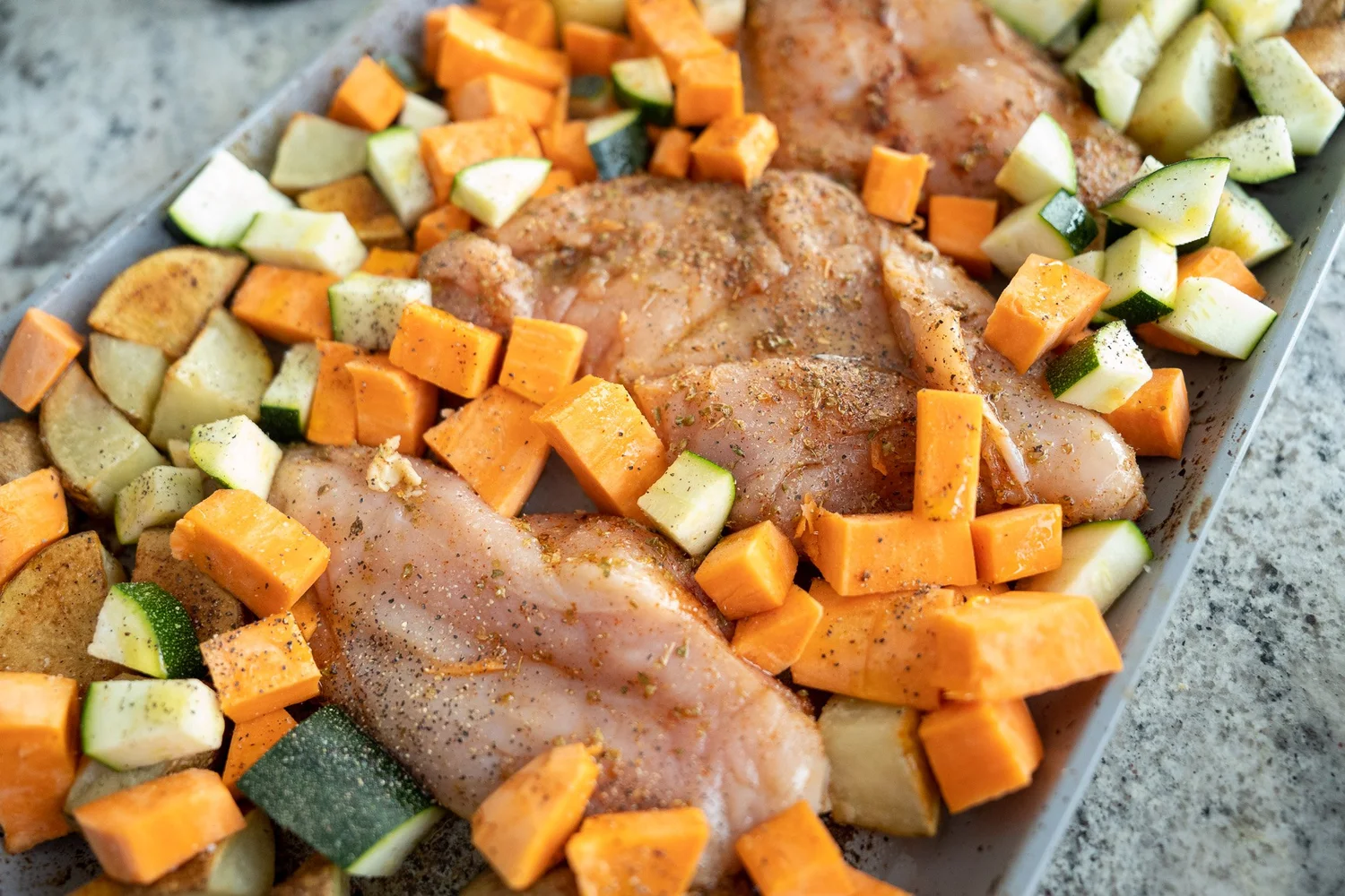 Winter Chicken Sheet Pan — MEASURE WITH ARIANA