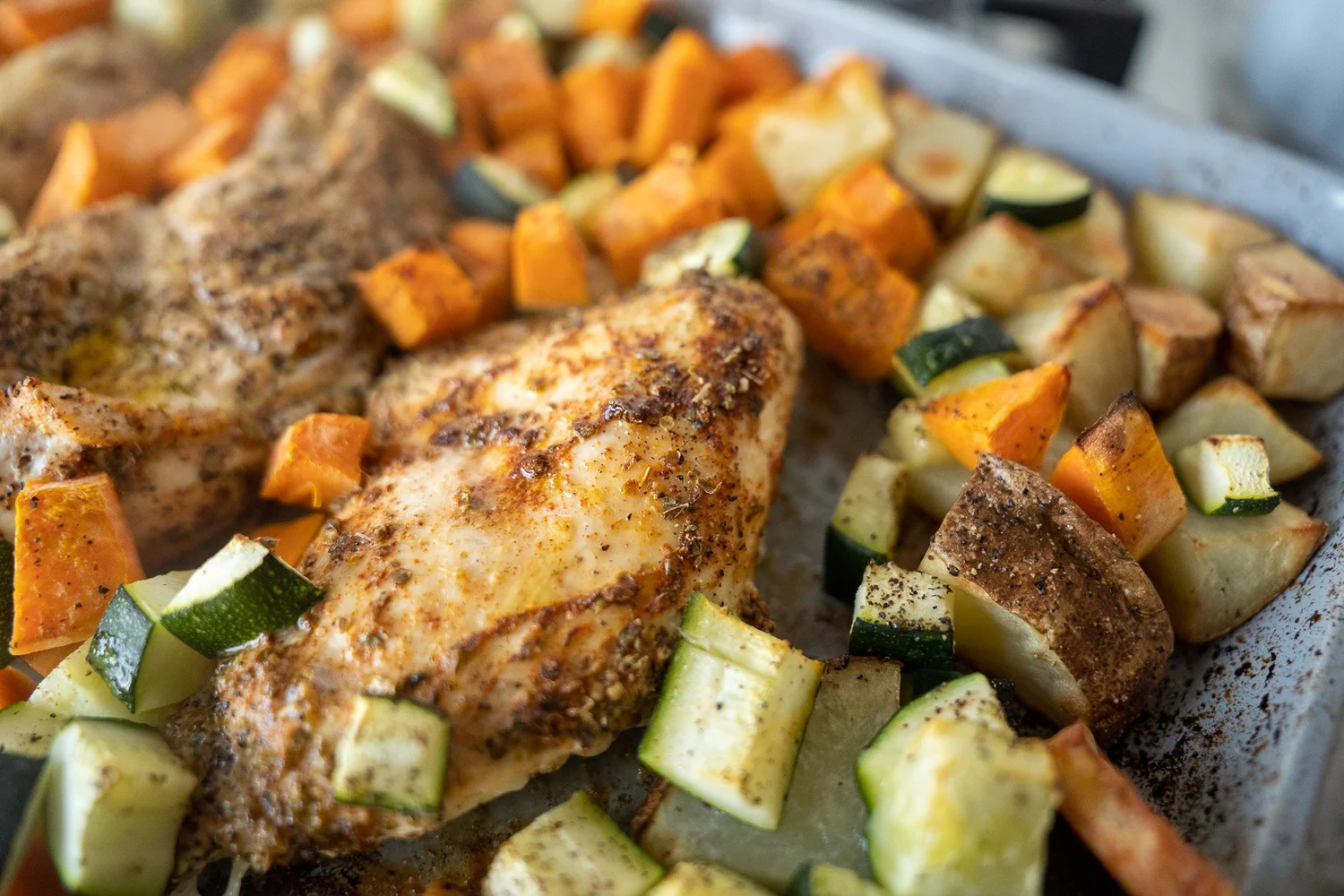 Winter Chicken Sheet Pan — MEASURE WITH ARIANA