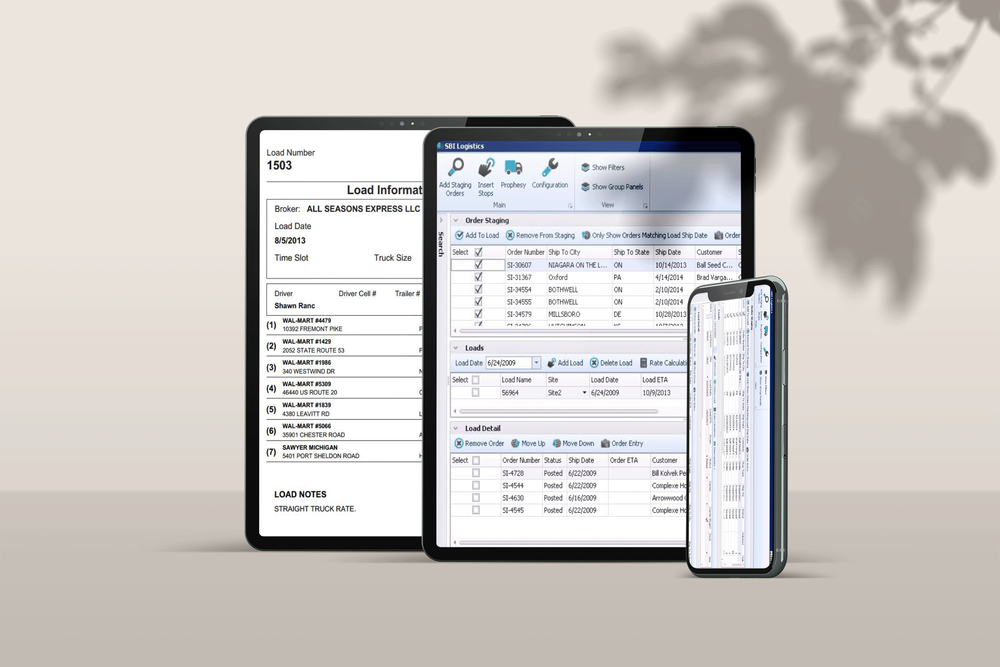 Logistics Load + Route Building Tool — SBI Software