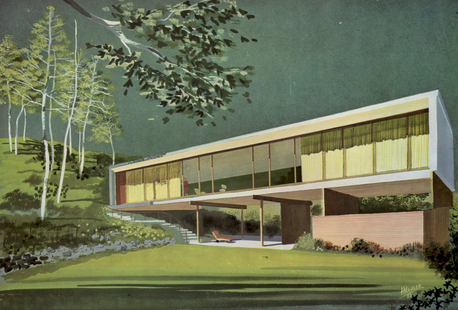 Architecture Archive-Architectural Rendering-1972 | ADSAUSAGE ARCHIVES ...