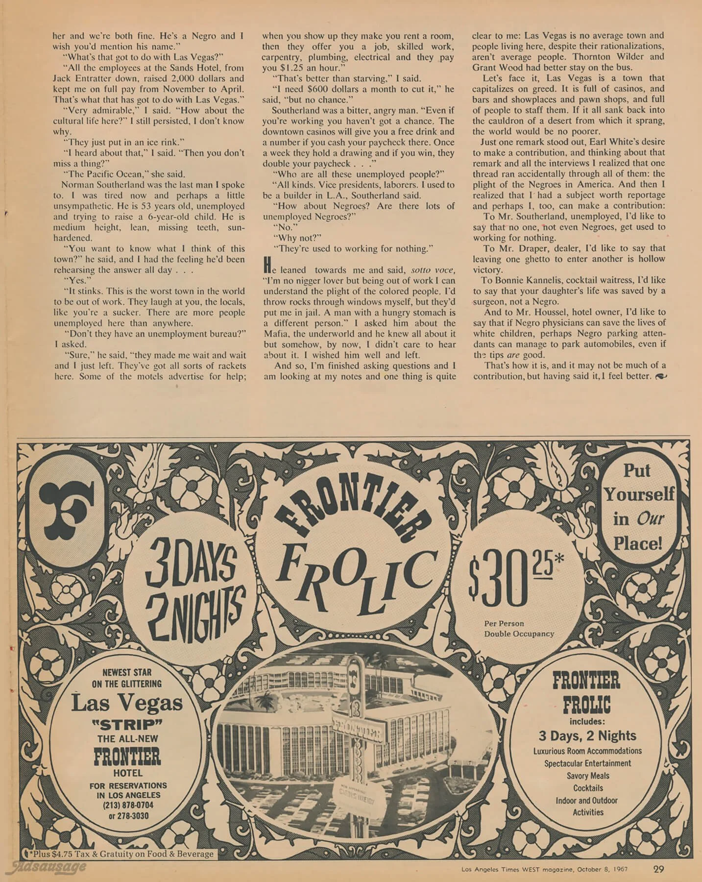 Los Angeles Times West archive | ADSAUSAGE ARCHIVES | Access to digital ...