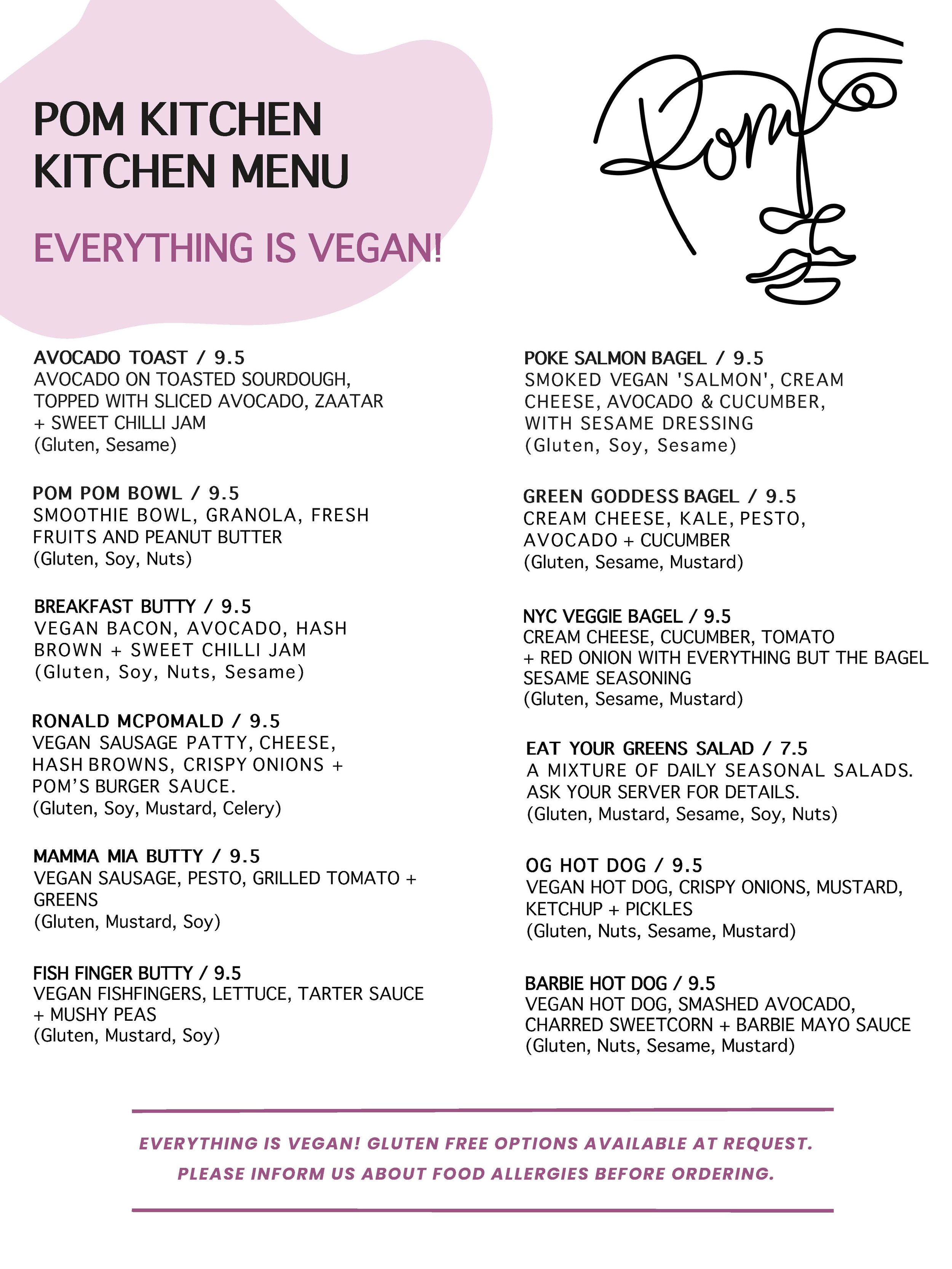 Sharrow Menu — Pom