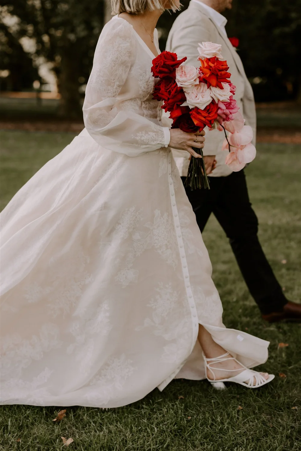 REAL BRIDE | J. Andreatta Paradiso gown & Sophie et Voila Dune mini ...