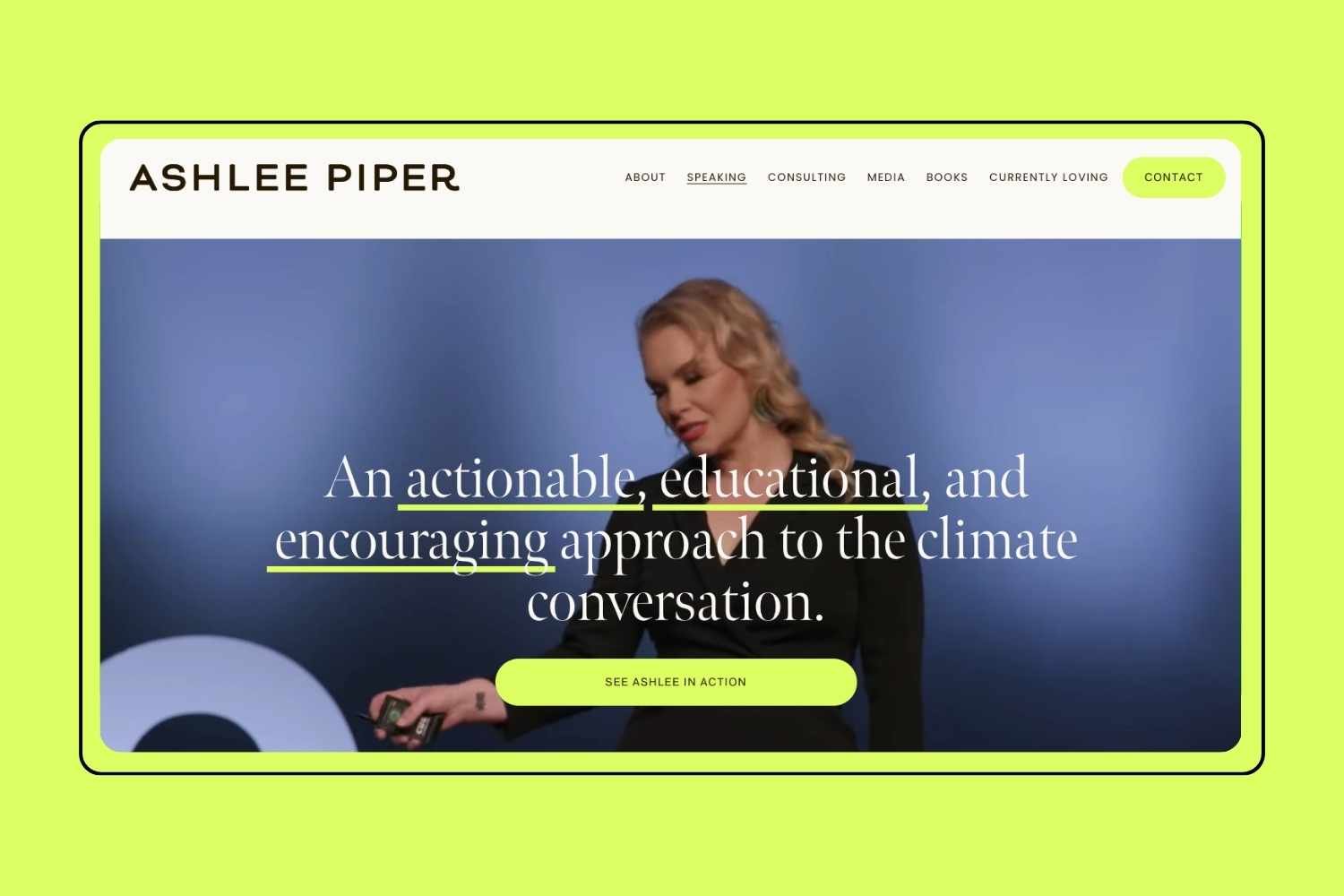 Ashlee Piper | Sustainability Expert | Electric Collab