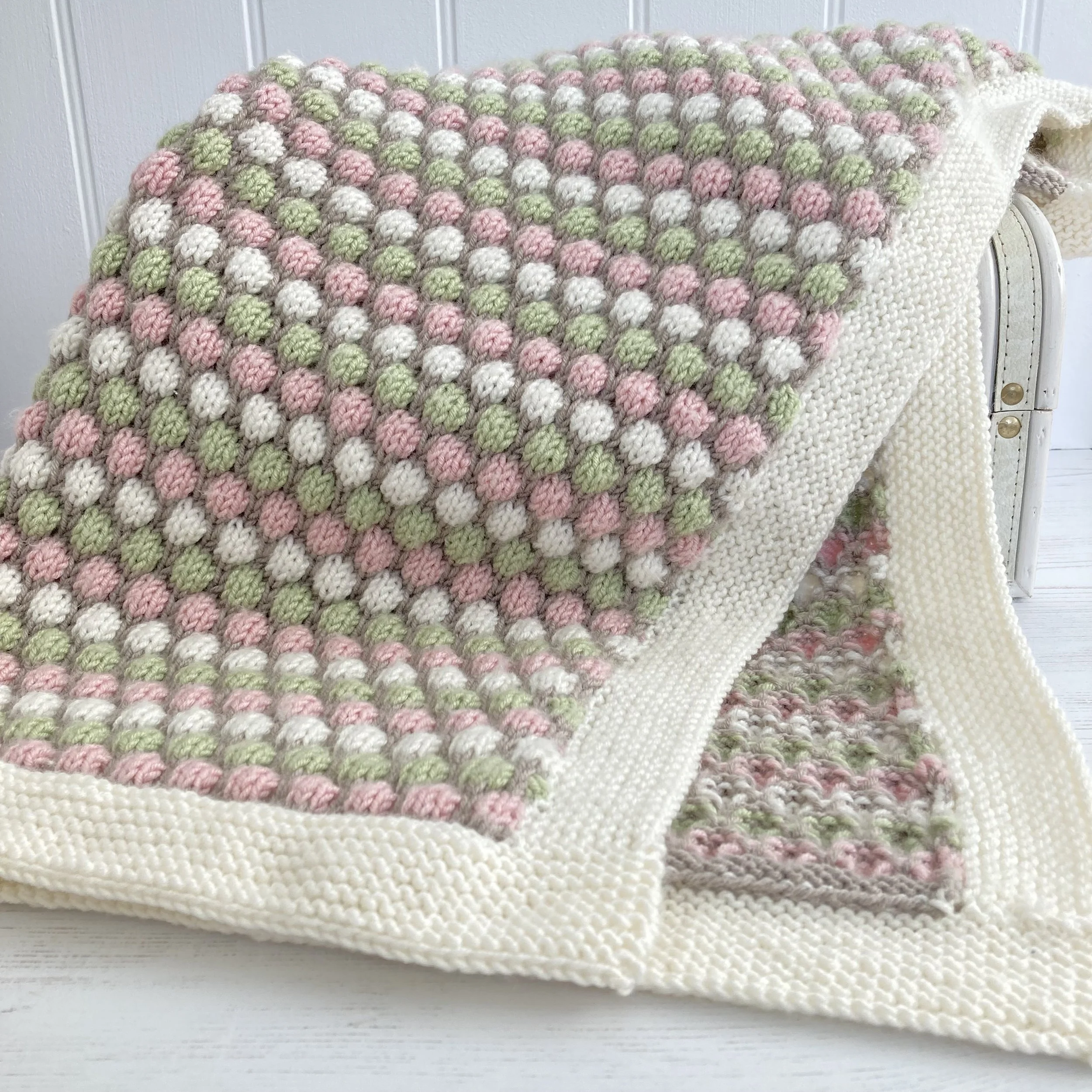 Bubble Stitch Baby Blanket — LoveFibres