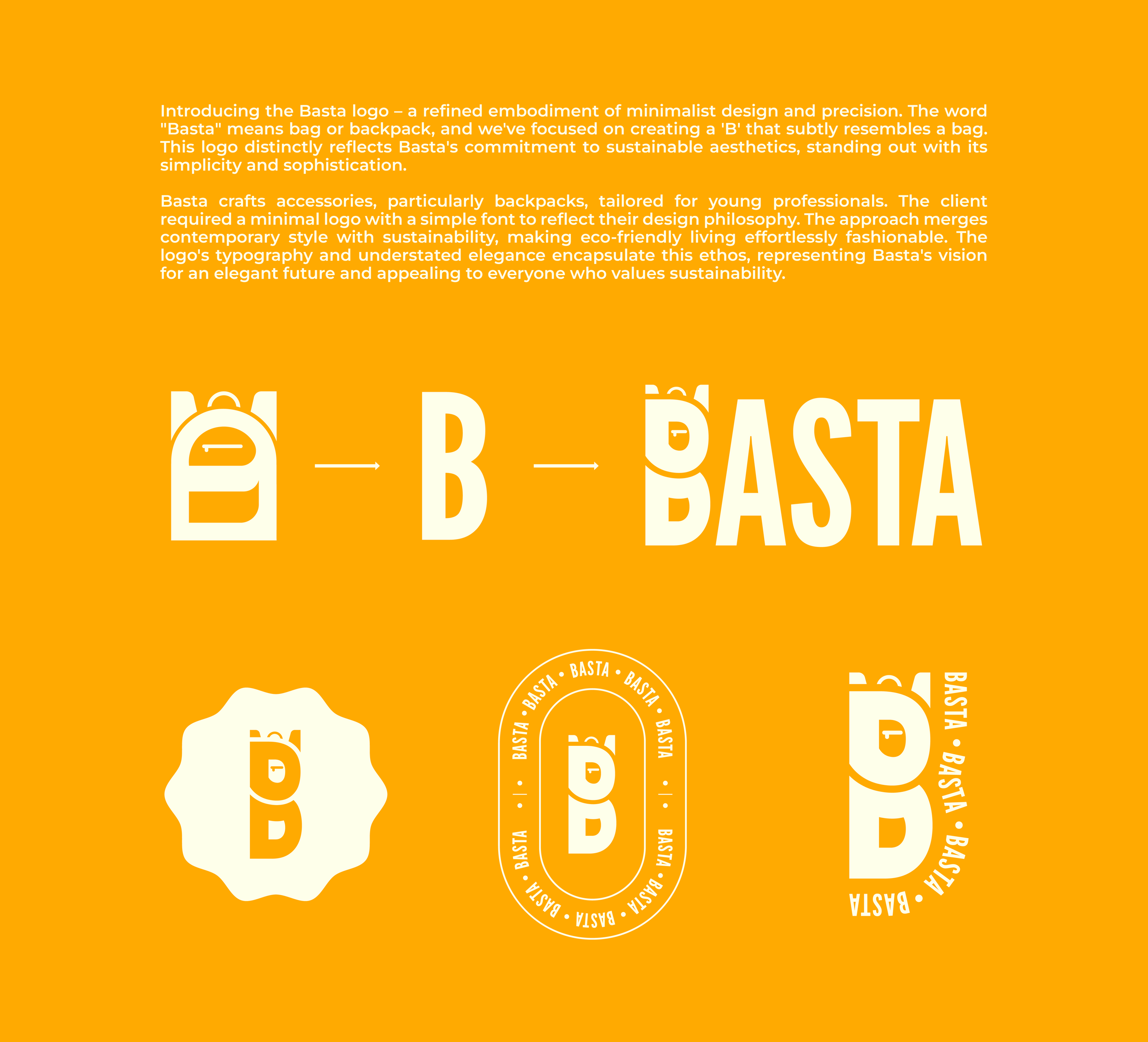 Basta Logo & Branding — Design by Akshata
