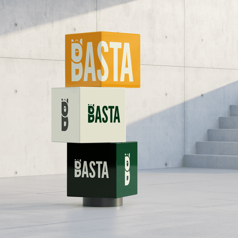 Basta Logo & Branding — Design by Akshata