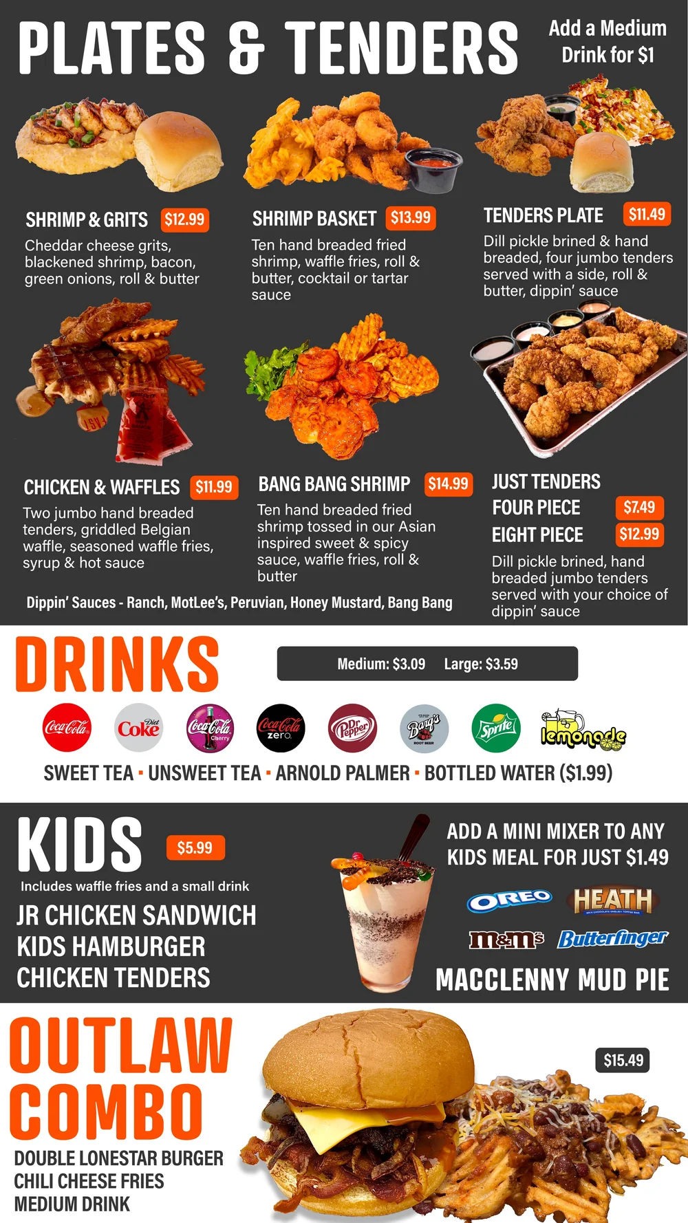 MotLee's Menu - Smashburgers, Chicken Sandwiches, Low Carb Wraps, Fried ...