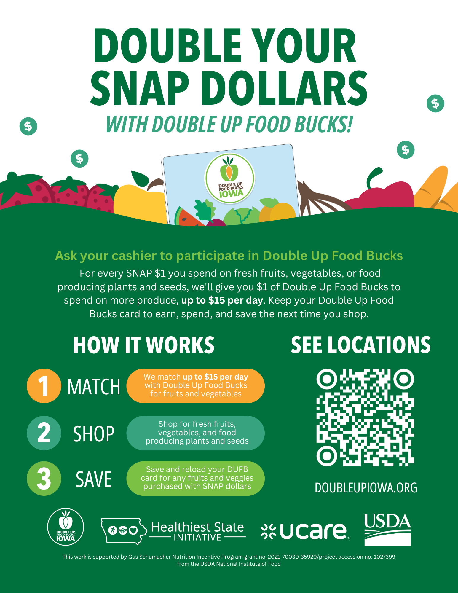 Get Double Up Materials — Iowa Healthiest State Initiative