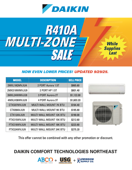 Promotions and Limited-Time Offers from Daikin Northeast — Daikin ...