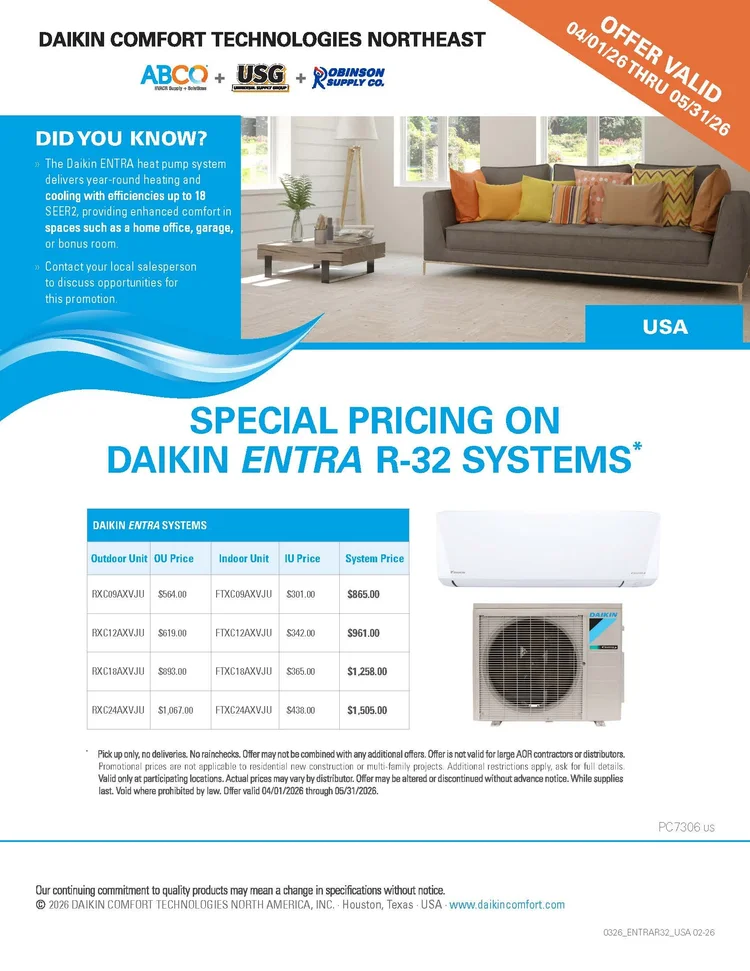Promotions and Limited-Time Offers from Daikin Northeast — Daikin ...