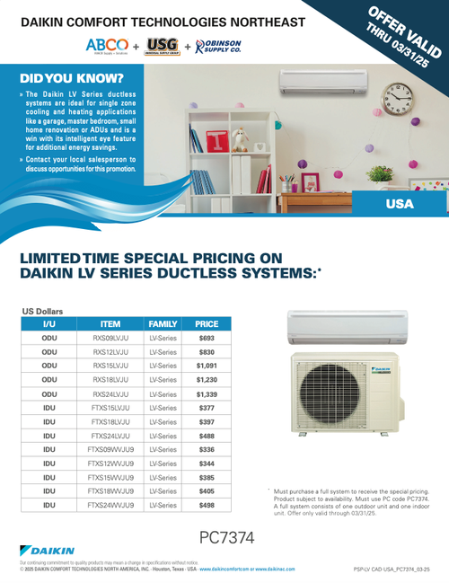 Promotions and Limited-Time Offers from Daikin Northeast — Daikin ...