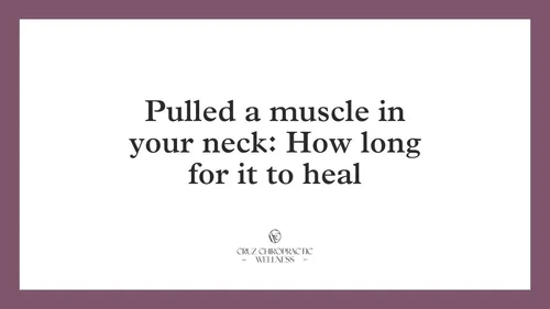 Pulled a muscle in your neck: How long for it to heal — Cruz ...