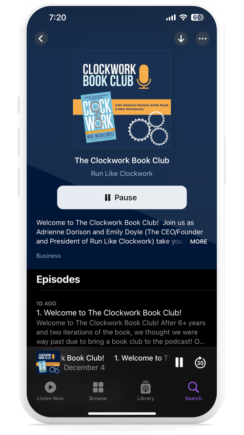 [Book Club] — Run Like Clockwork