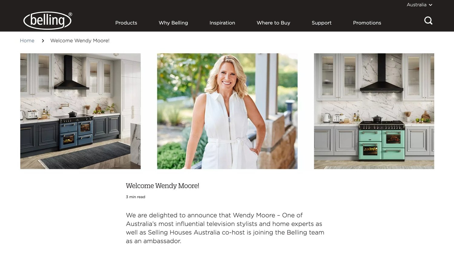 Belling ambassador and content creator