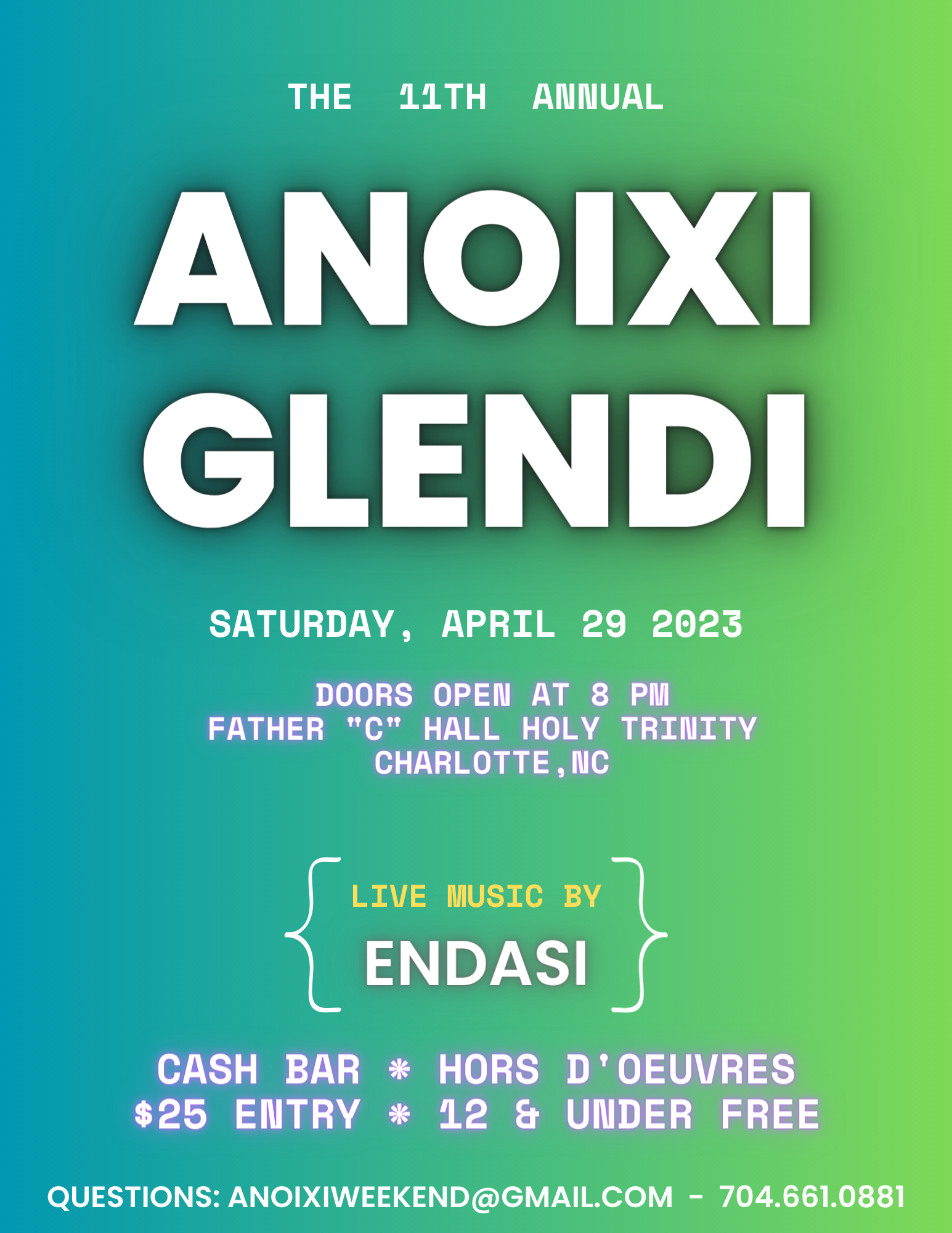 Glendi — ANOIXI WEEKEND