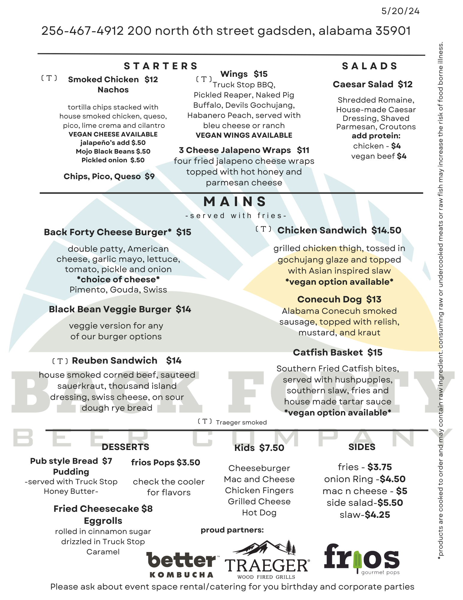 Gadsden — Back Forty Beer Company